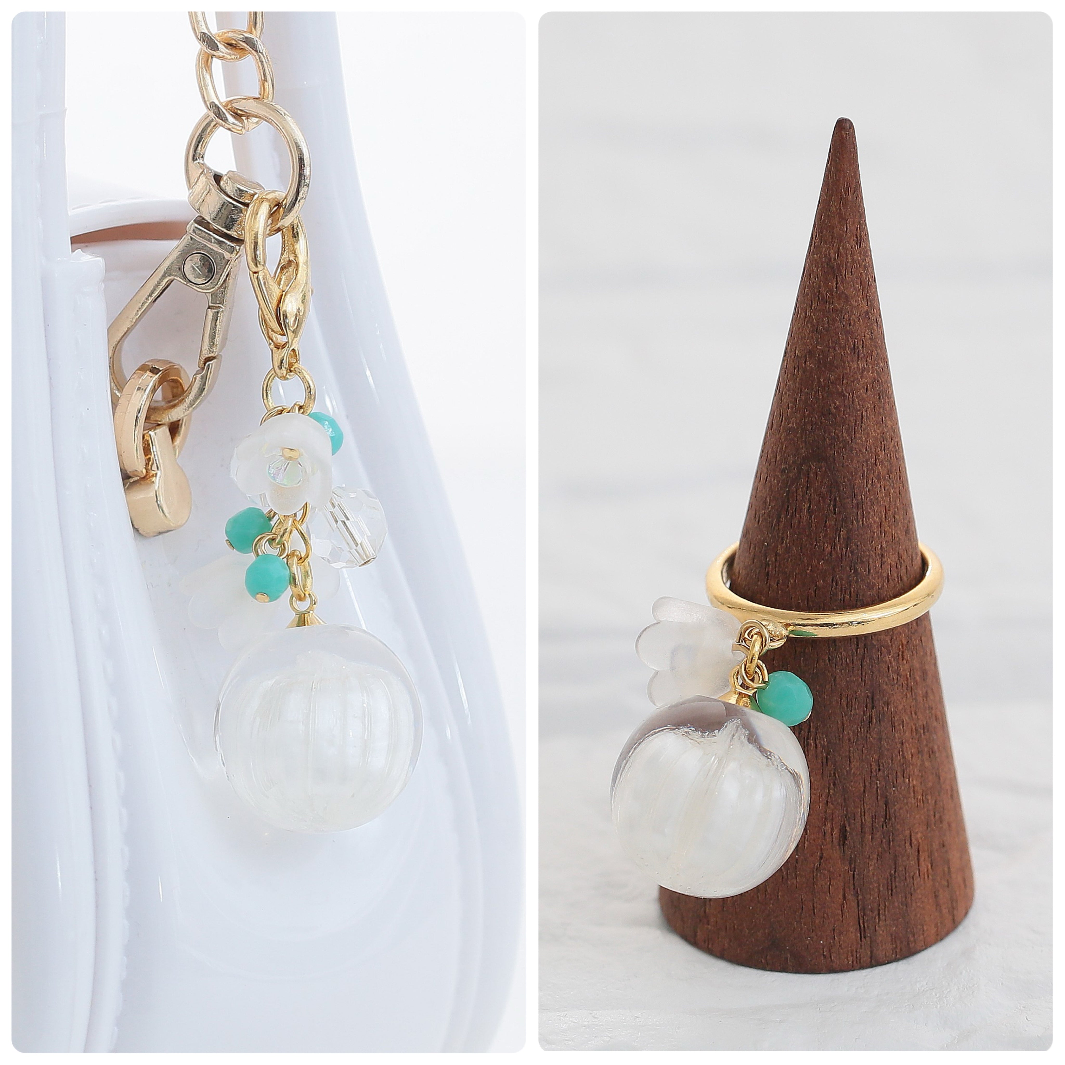 【新商品】11月8日(金) 発売‼︎ 飴のロングチャーム・ゆびわ 白のしずく【冬限定】 – nanaco plus+