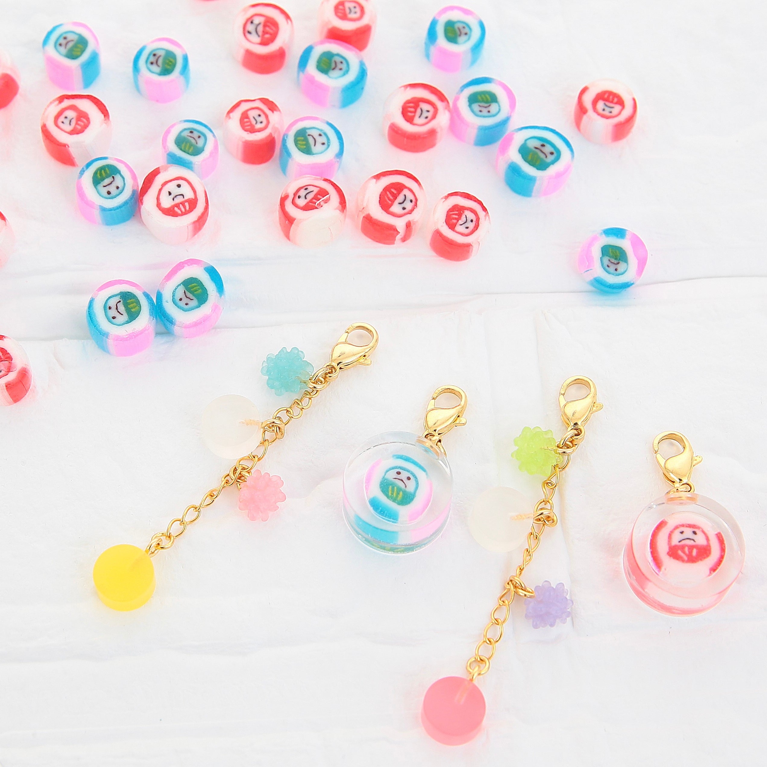 【新商品】12月13日（金）発売‼︎ だるまチャームセット レッド・ブルー – nanaco plus+