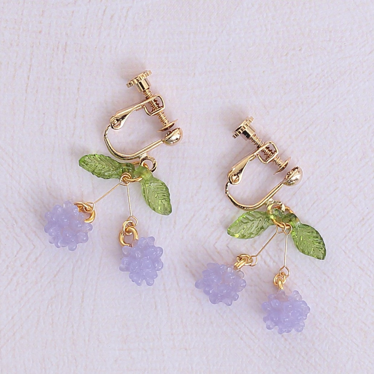 こんぺい糖イヤリングチェリー パープル – nanaco plus+