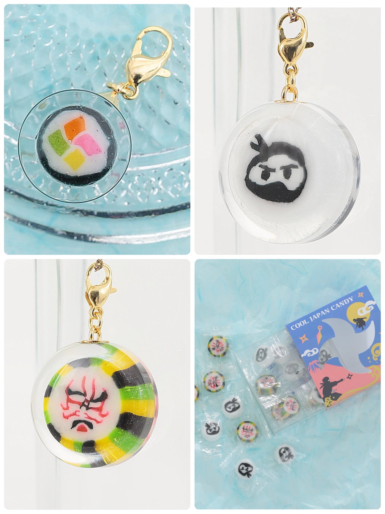【新商品】7月18日(金)発売!! 飴のチャーム のりまき 忍者 歌舞伎 🍬COOL JAPAN CANDY 忍者＆歌舞伎 – nanaco plus+