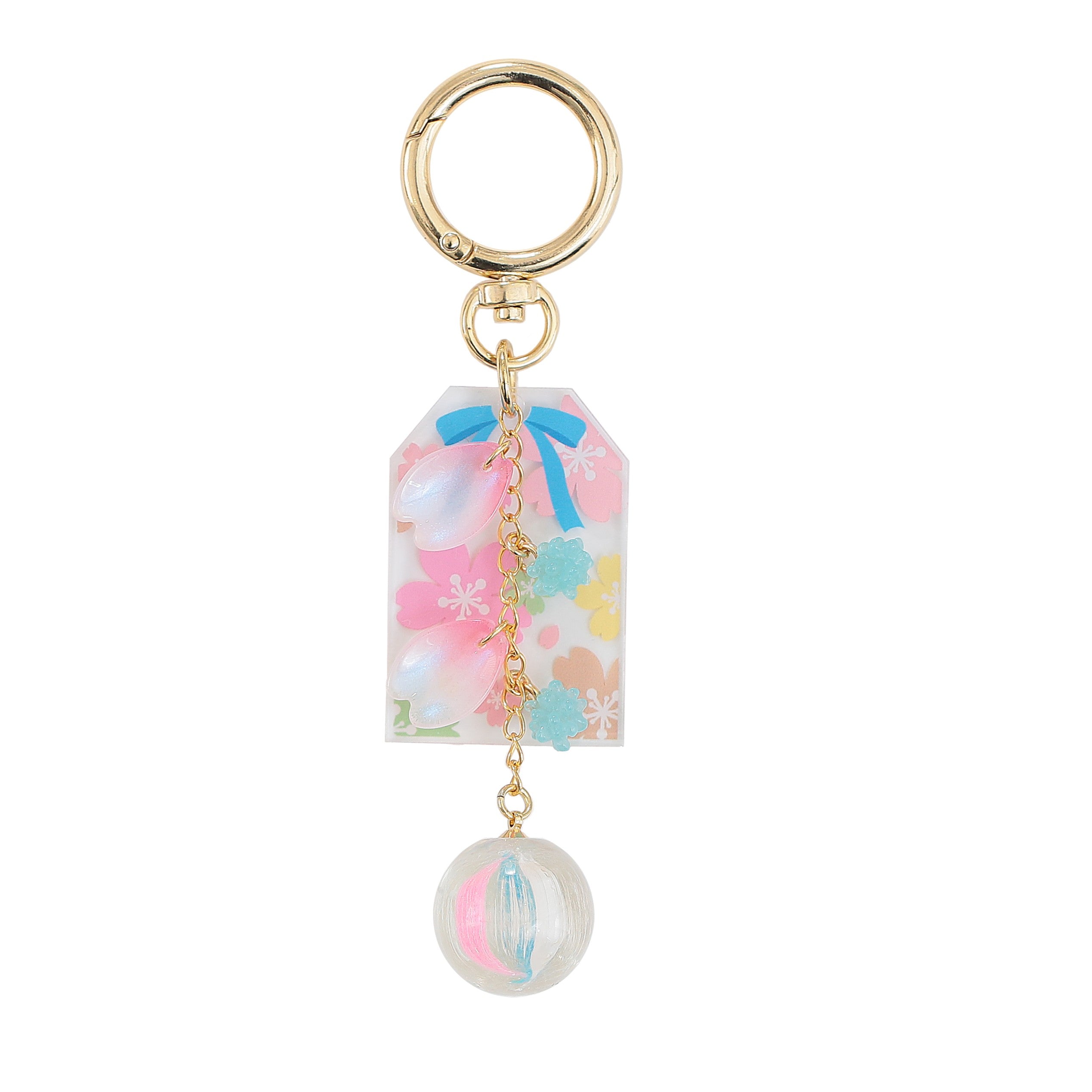 お守りバッグチャーム 桜ブルー – nanaco plus+